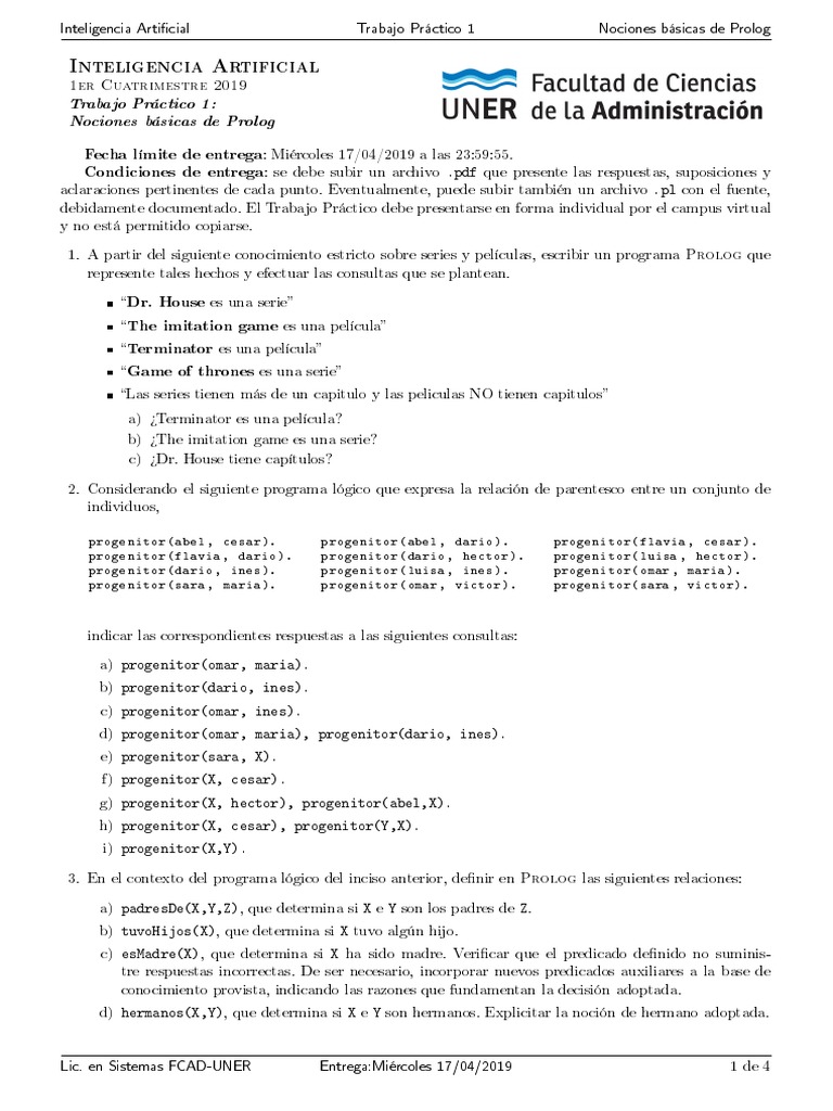 TP1 PrologBasico | PDF