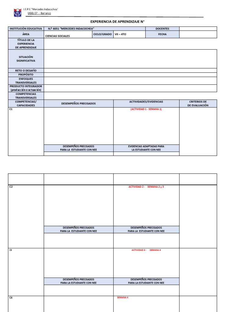 Formato de EdA 2023 | PDF