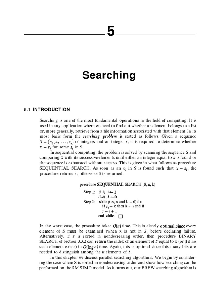 Searching | PDF | Time Complexity | Central Processing Unit