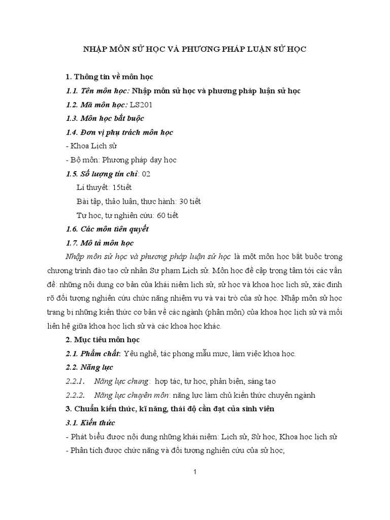 15 - Nhap Mon Su Hoc | PDF