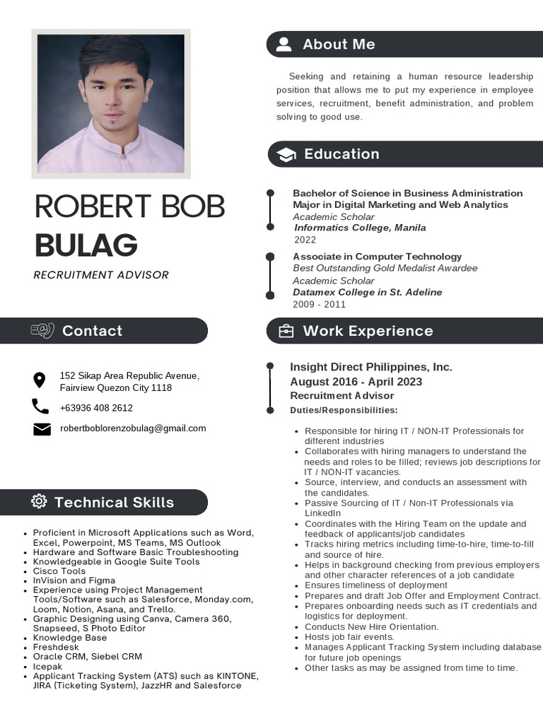 CV - Robert Bob Bulag | PDF