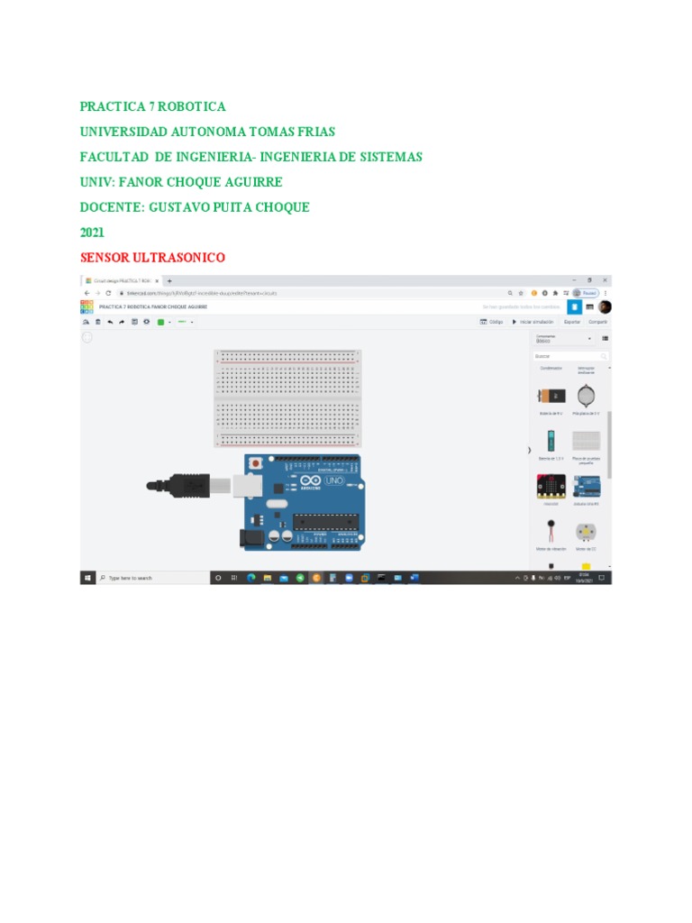 Practica 7 Robotica | PDF