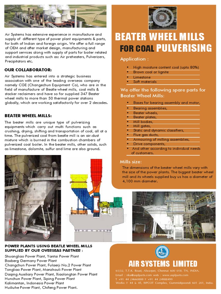 Beater Wheel Mills broucher | PDF