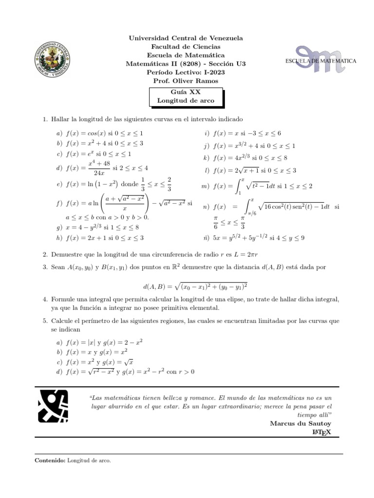 Guia20 | PDF | Integral | Enseñanza de matemática