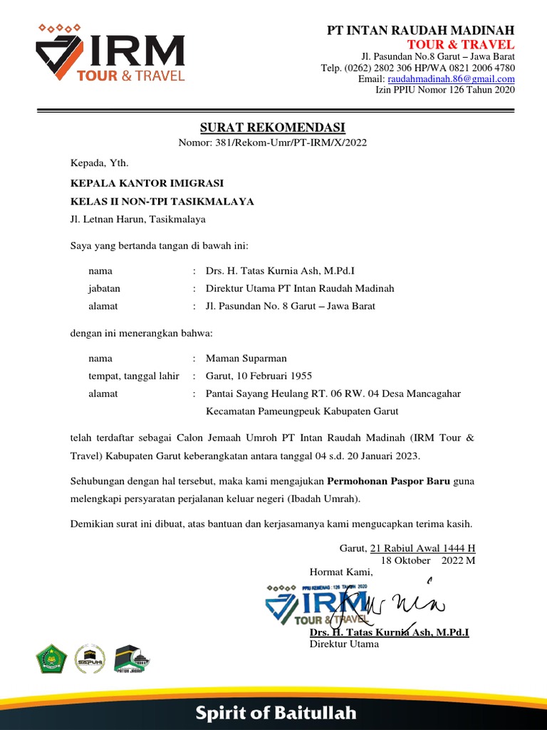 IRM Tour Travel 3 | PDF