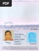 Indian Passport Front and Back Pages | PDF