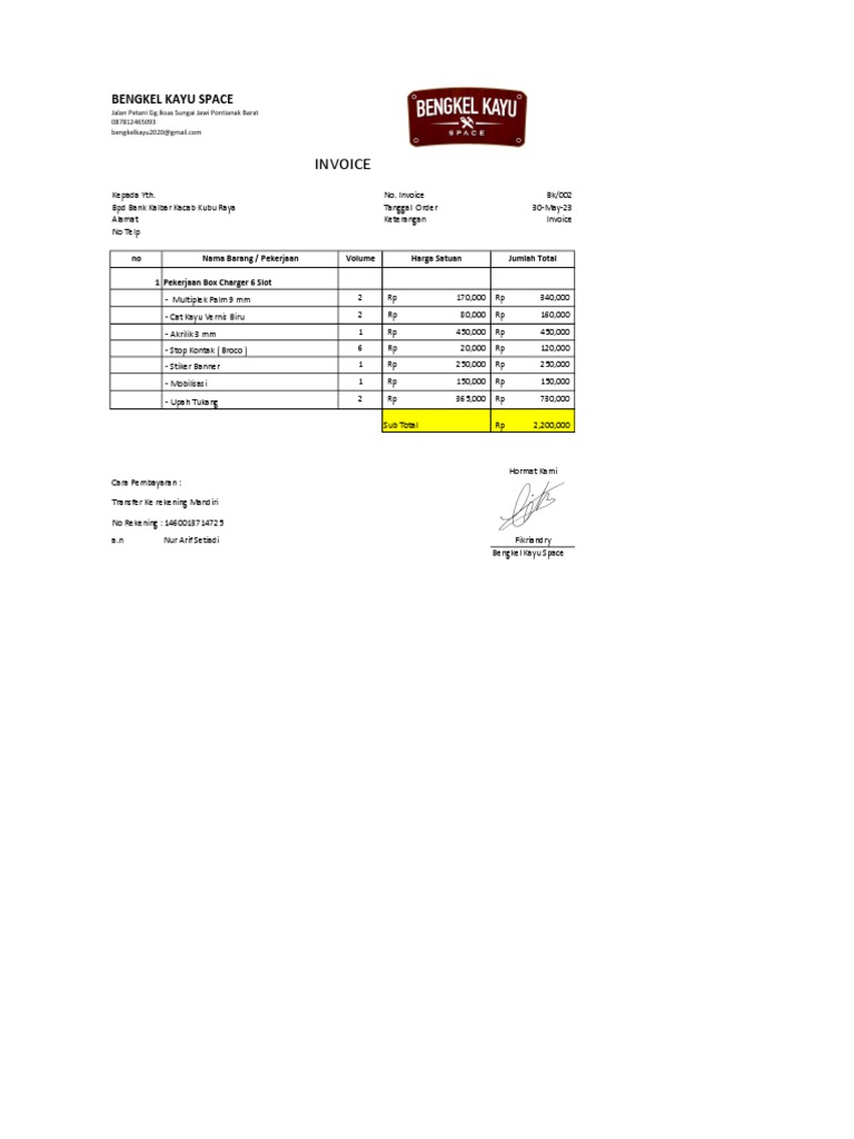 Invoice Box Charger | PDF
