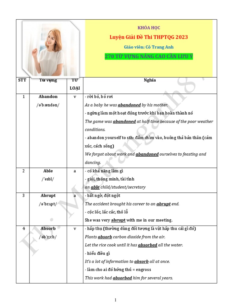 T V NG Nâng Cao | PDF