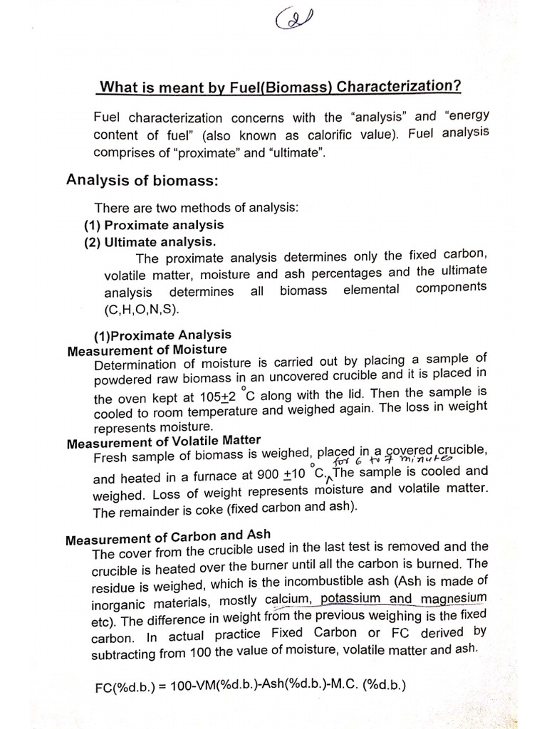 2 Biomass Characterization | PDF