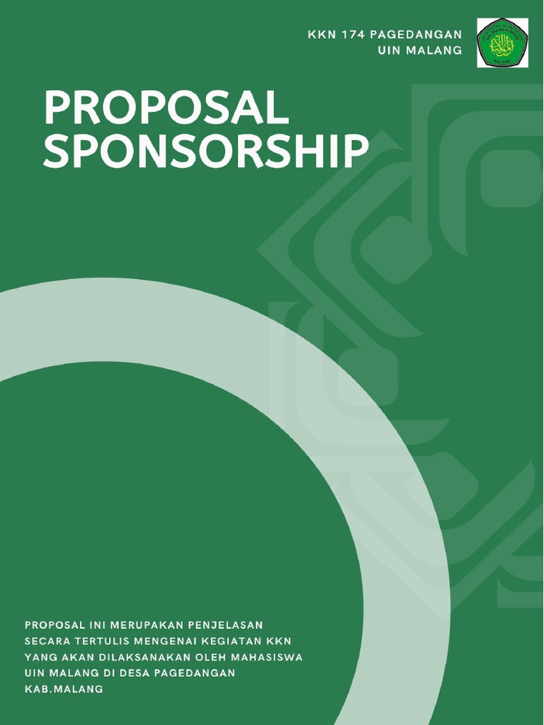 Proposal Sponsorship Kegiatan KKN | PDF
