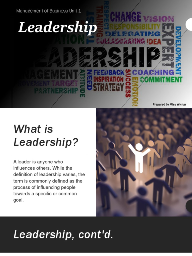 Leadership Presentation | PDF | Leadership | Power (Social And Political)