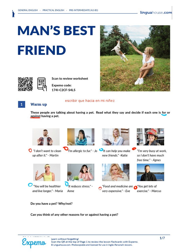 Mans Best Friend American English Student | PDF