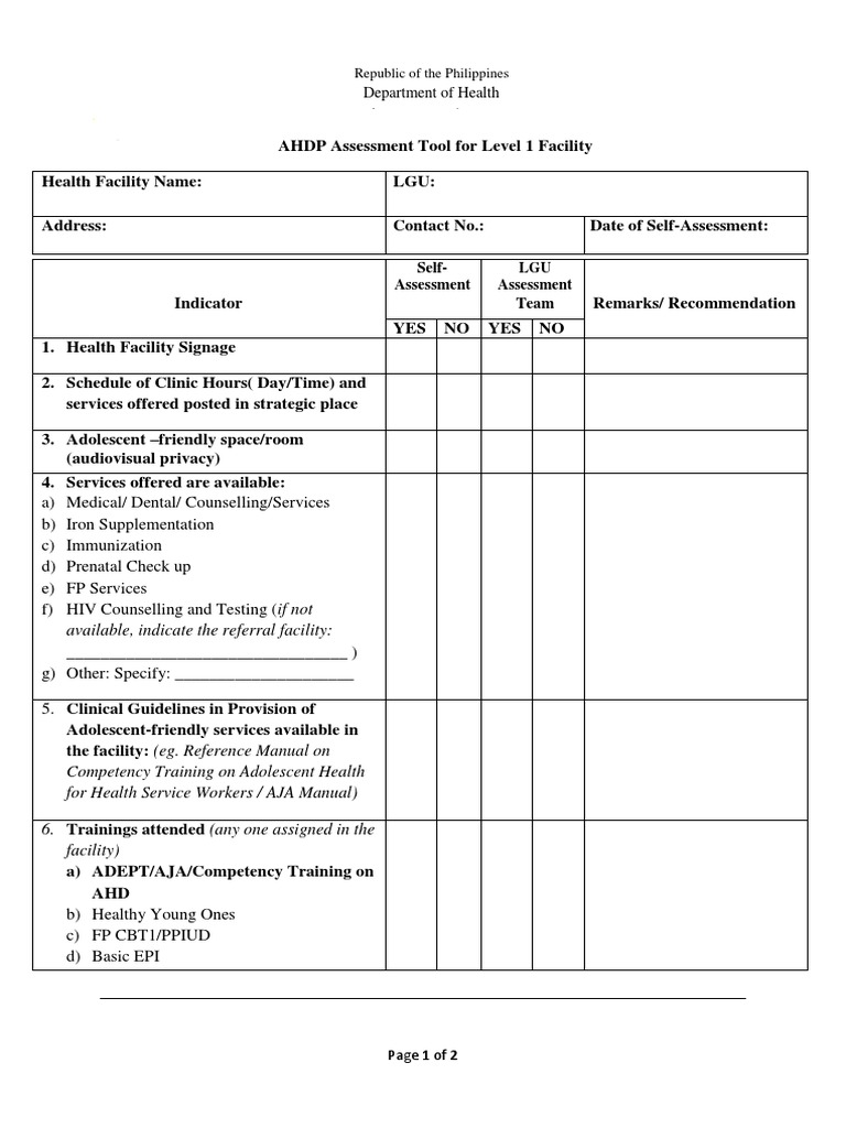 Afhf Level 1 | PDF