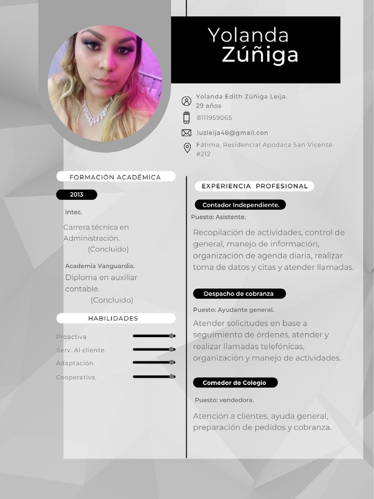 Currículum Yolanda | PDF