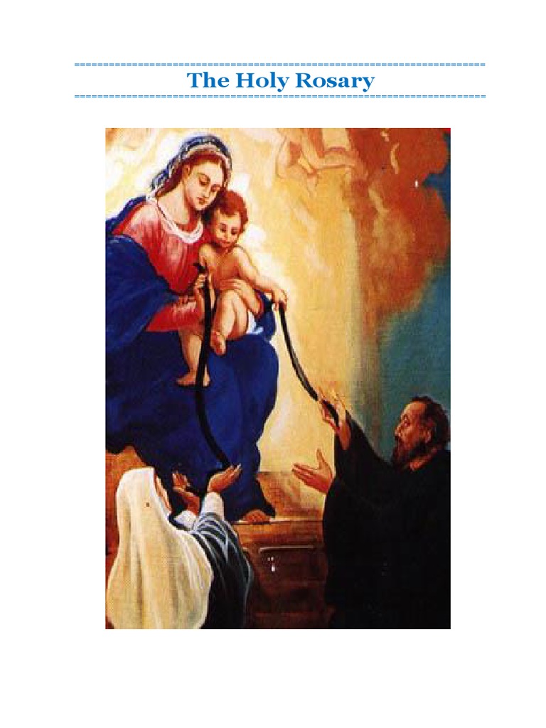 Mini Holy Rosary Booklet | PDF | Mary, Mother Of Jesus | Rosary