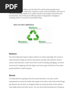 5Rs of Waste Management - Group 5 | PDF | Waste | Reuse