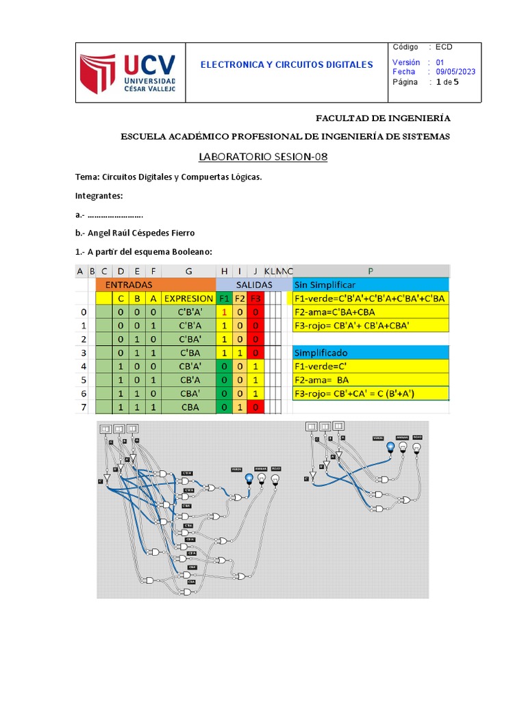 Lab8 Electronica y Circuitos | PDF