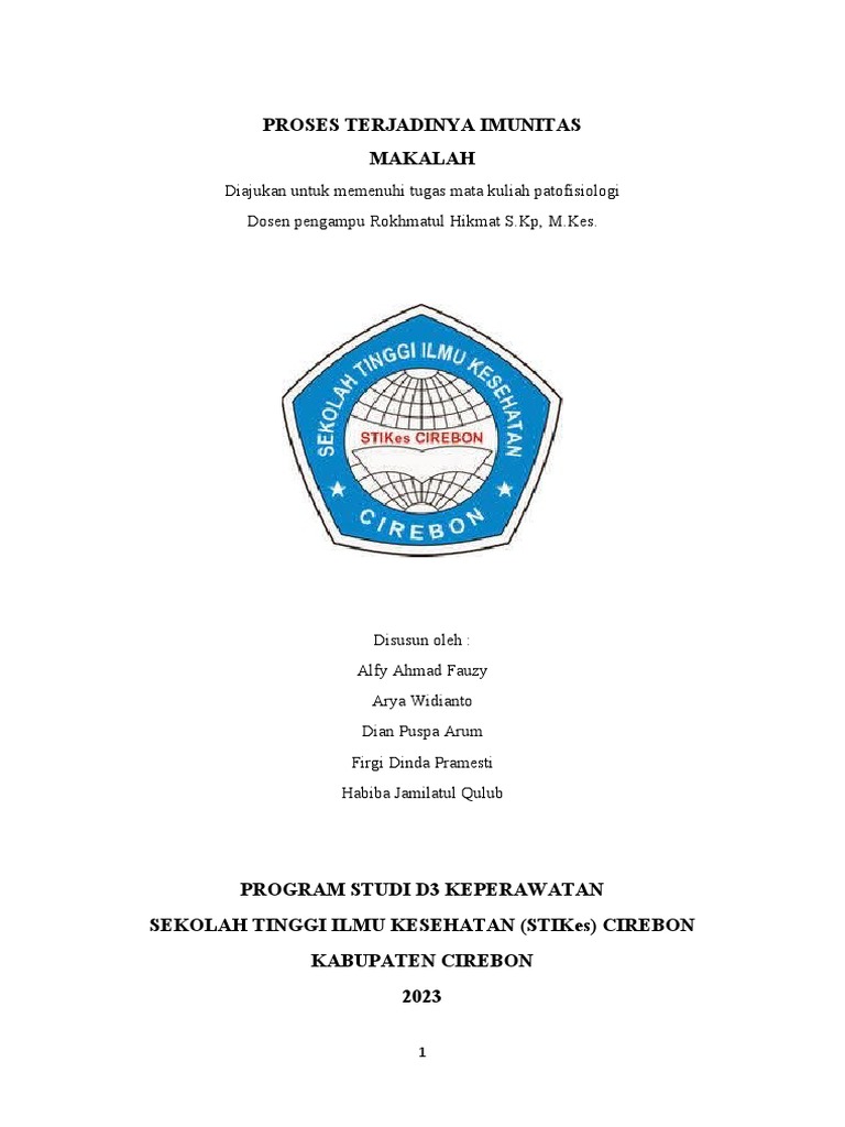 Proses Terjadinya Imunitas Kel 4 | PDF