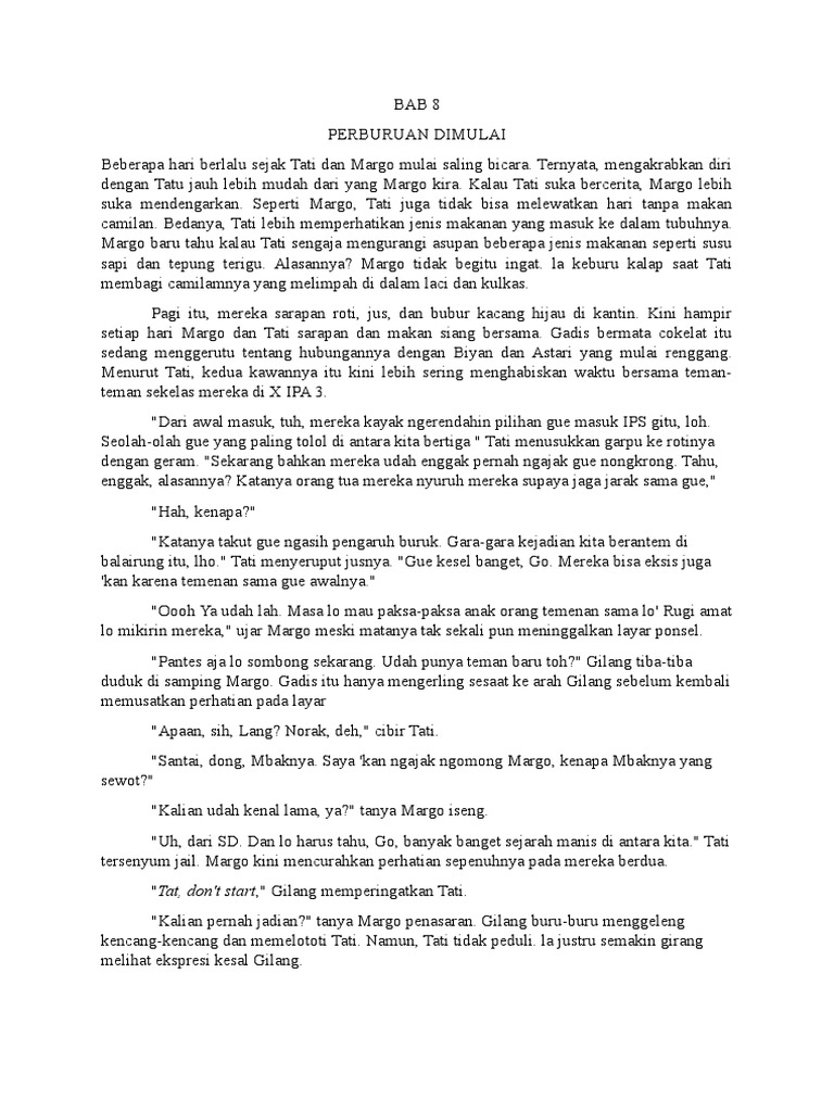 Margo Dan Rahasia Setengah Abad Bab 8 | PDF