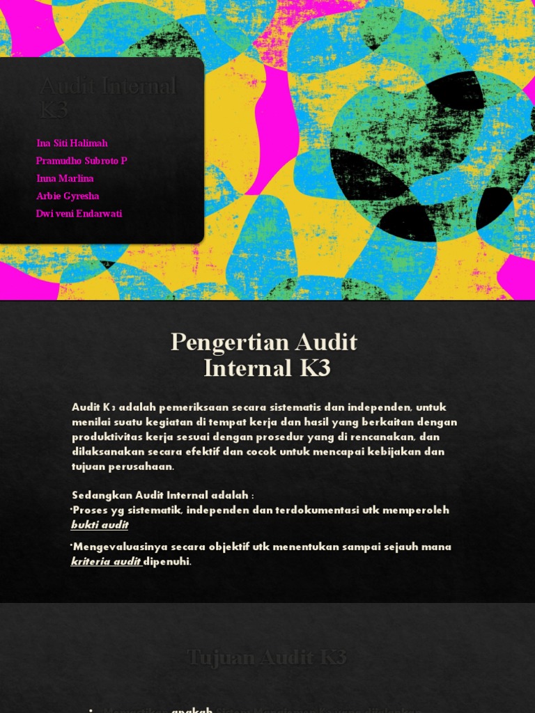 Gabungan PPT Audit Internal K3 | PDF