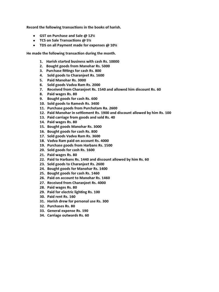 Tally Questions 2 | PDF