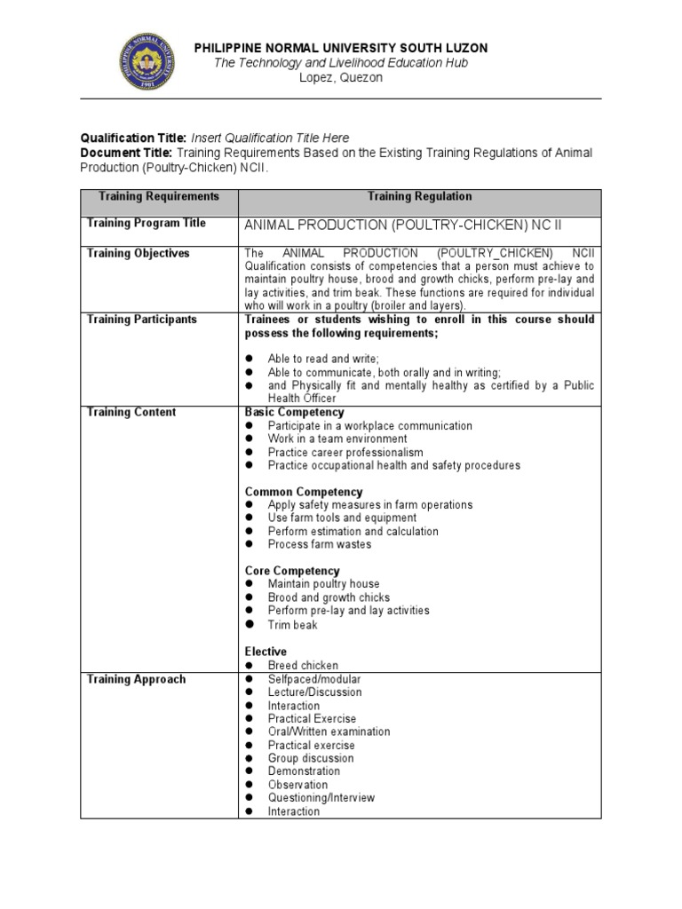 Template_Establish Training Requirements | PDF
