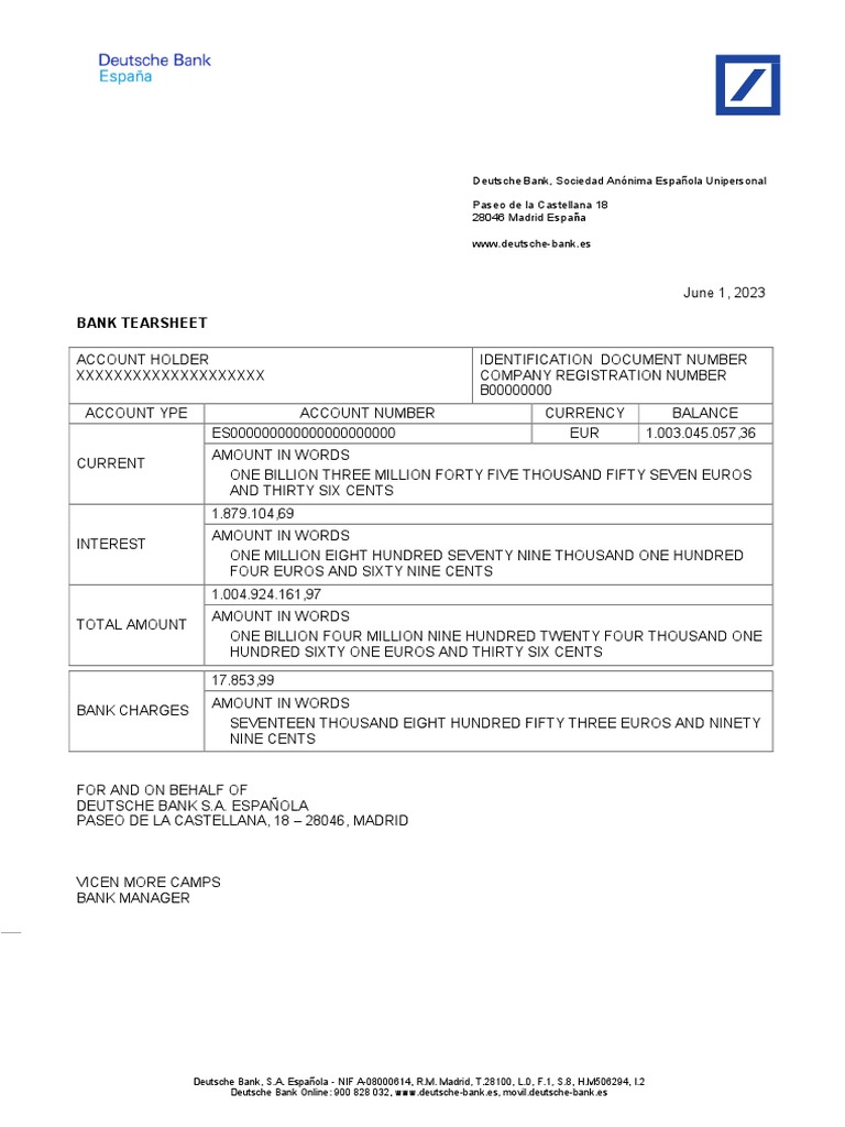 Tear Sheet Sample | PDF