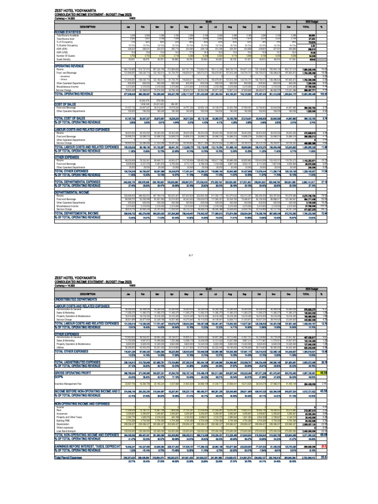 Book3 PNL Budget 2023 AHI | PDF