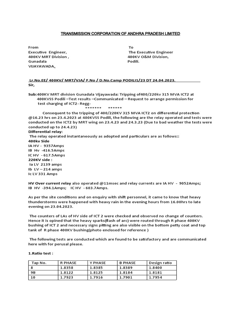 Test Reports of ICT-2 | PDF