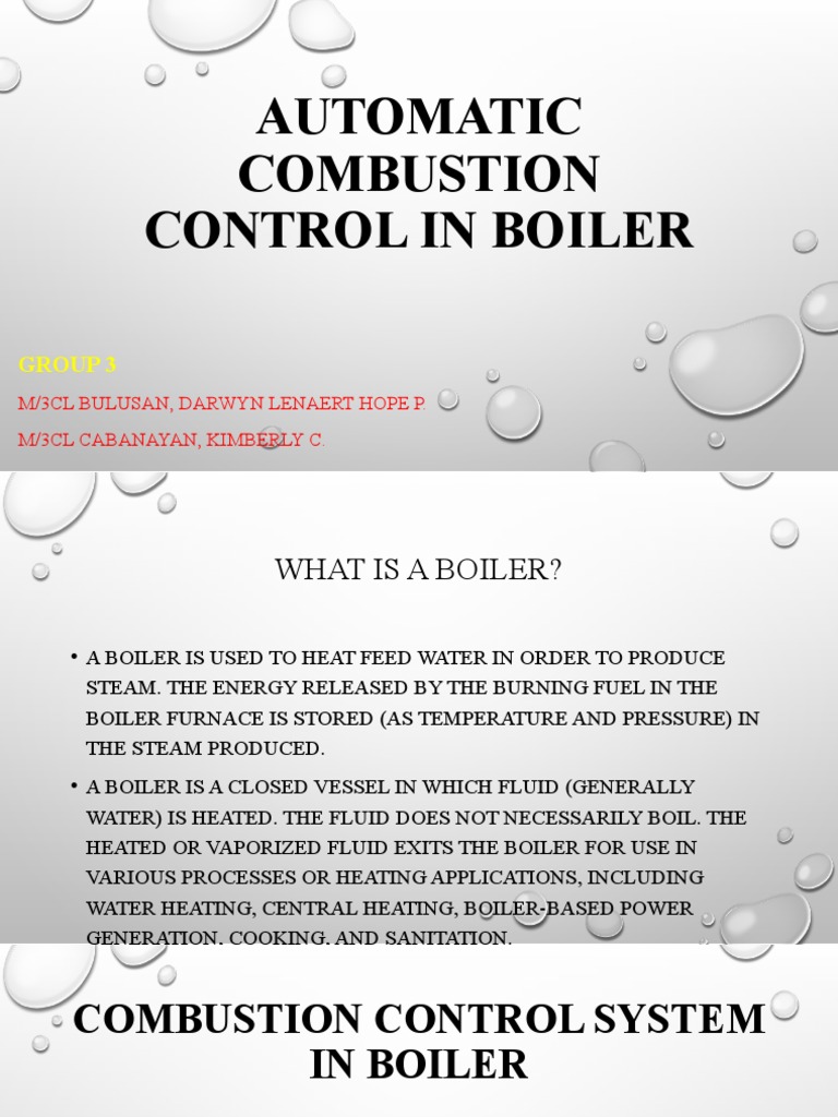 Automatic Combustion Control in Boiler | PDF | Home & Garden