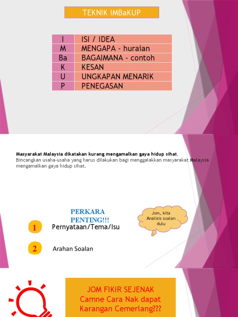 Kerangka IMBaKUP | PDF | Kesehatan Holistik