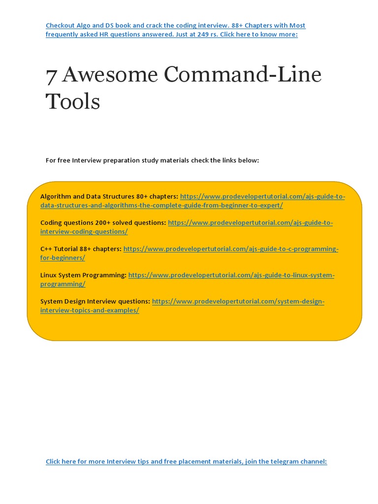 7 Awesome Command | PDF