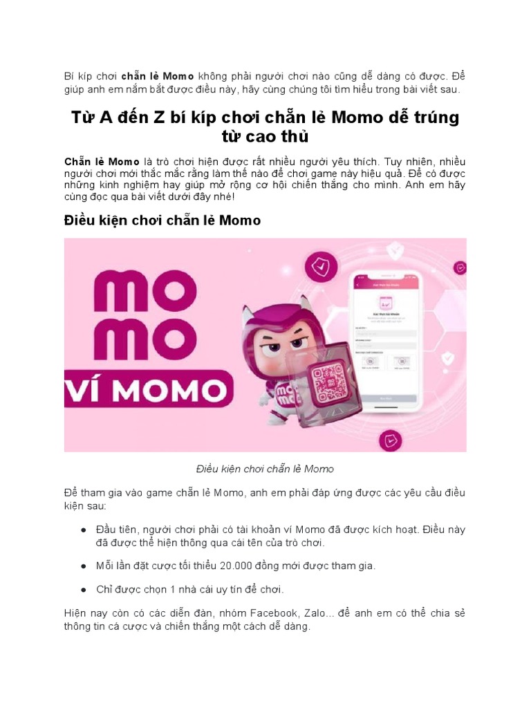 chẳn lẻ Momo 3 | PDF