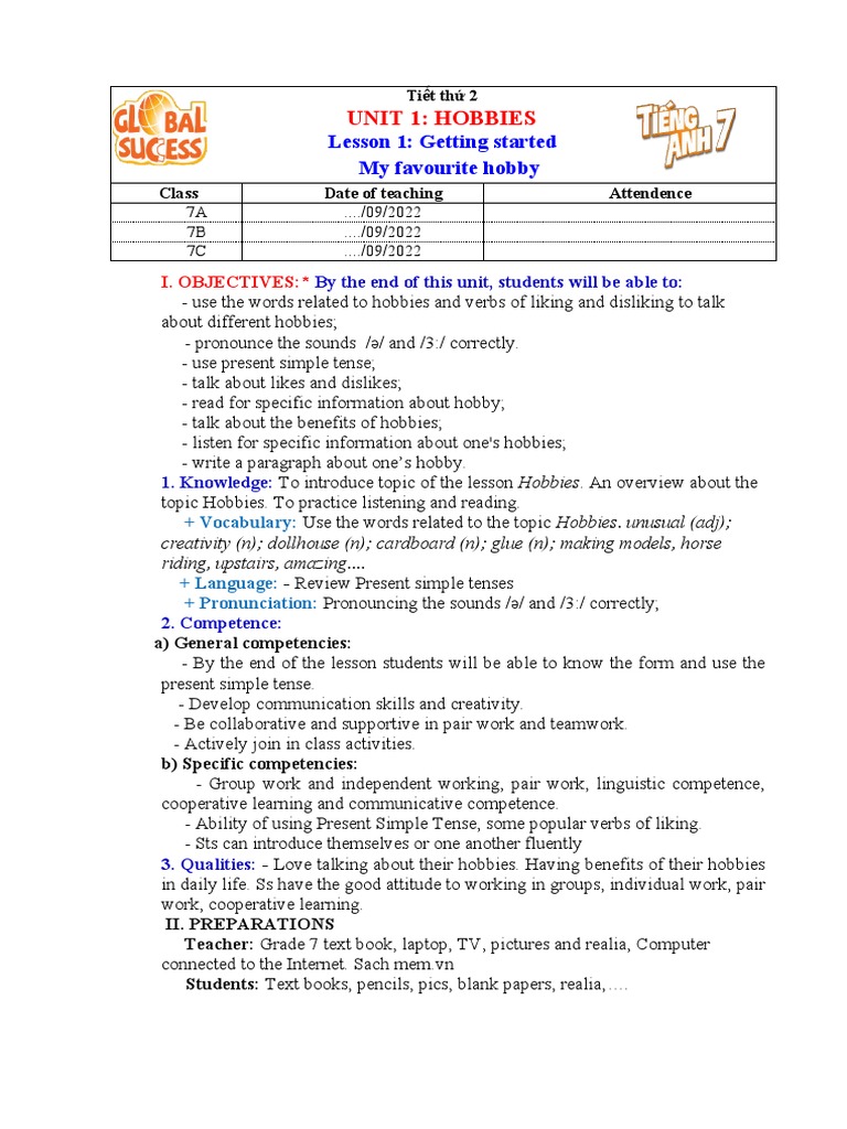 Unit 1 - Lesson 1 - Getting Started | PDF | Vocabulary | Linguistics Unit 1 - Lesson 1 - Getting Started | PDF | Vocabulary | Linguistics