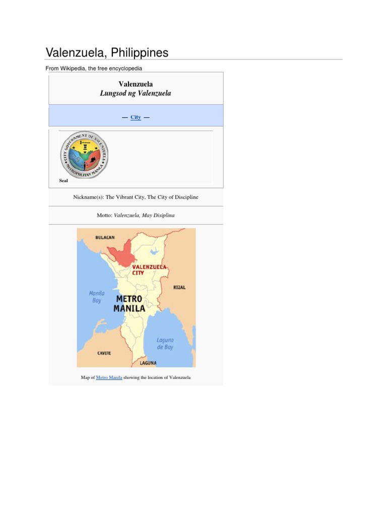 Google Map Valenzuela City Philippines