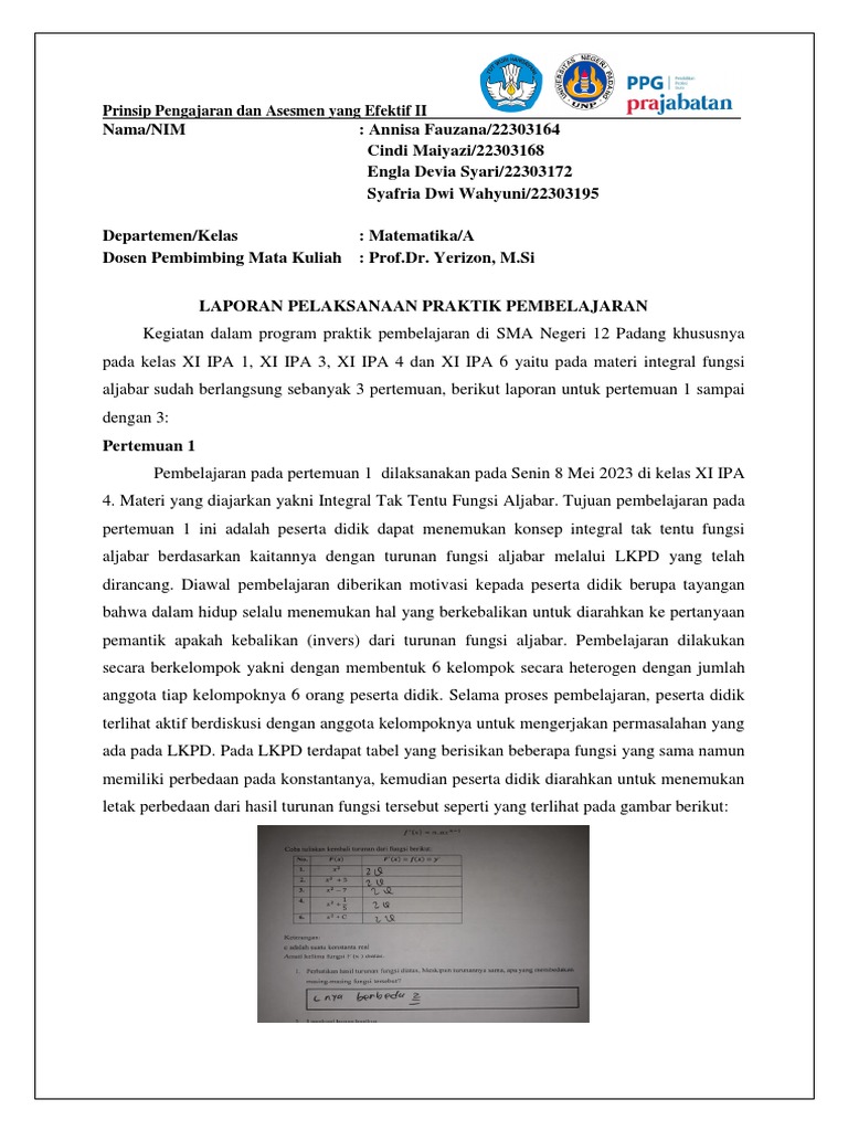 Tugas Asesmen Sma 12 Padang | PDF