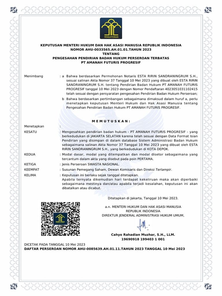 Contoh SK | PDF