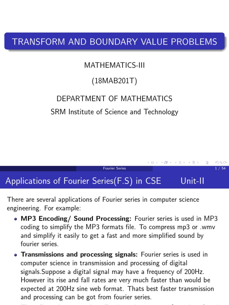 Unit-2 | Download Free PDF | Fourier Transform | Data Compression