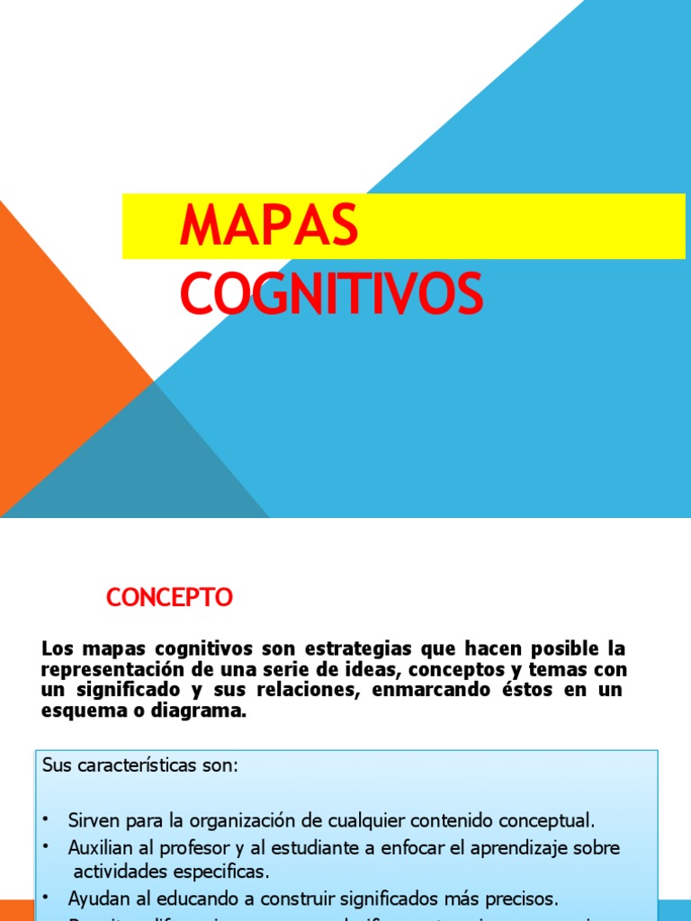 Mapas Cognitivos | PDF | Métodos y materiales de enseñanza