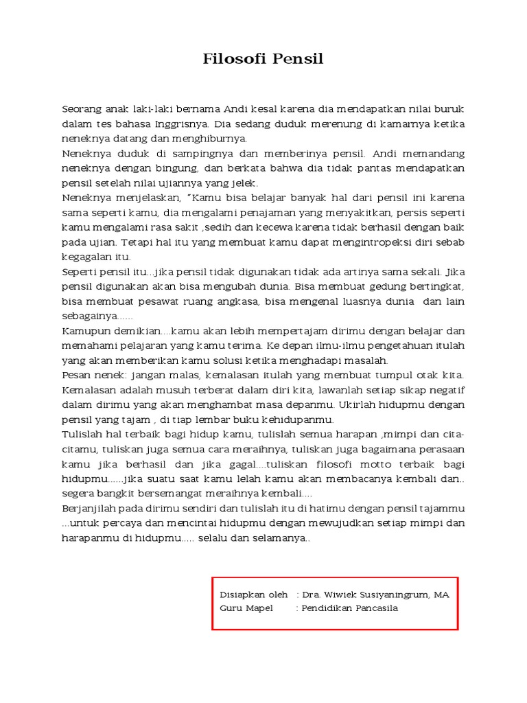 Filosofi Pencil | PDF