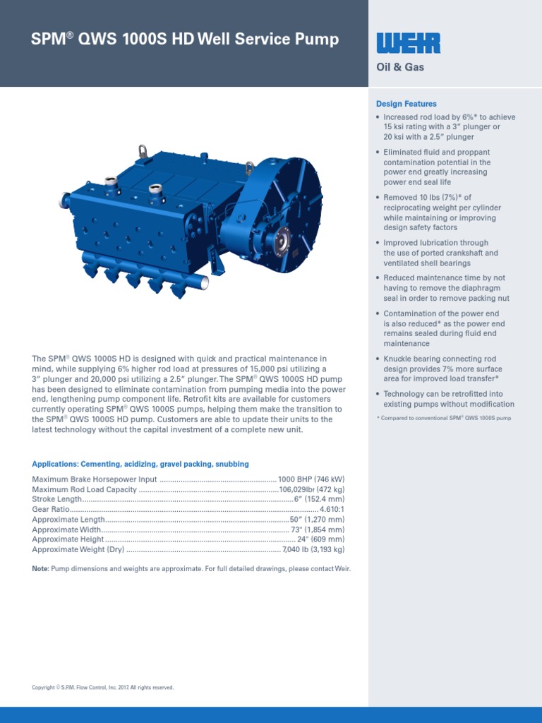 SPM Qws 1000s Prod Flyer 6-17 | PDF