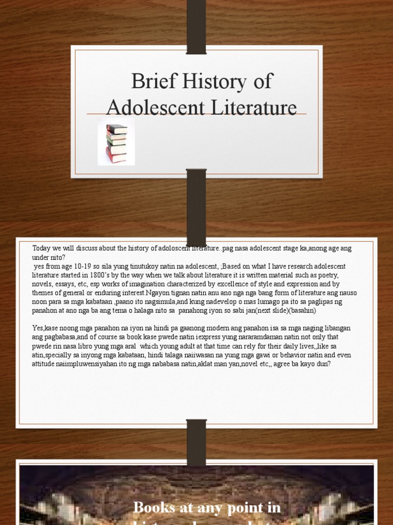 Brief History of Adolescent Literature | PDF | Little Men