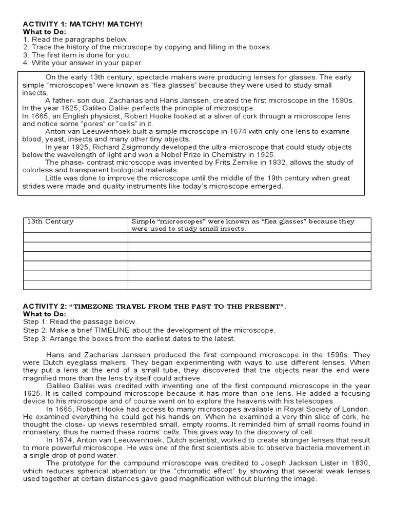 Science 7 Q2 Lesson 1 Microscope | PDF | Electron Microscope | Microscope