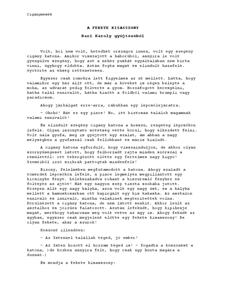 A Fekete Kisasszony - Vegso | PDF