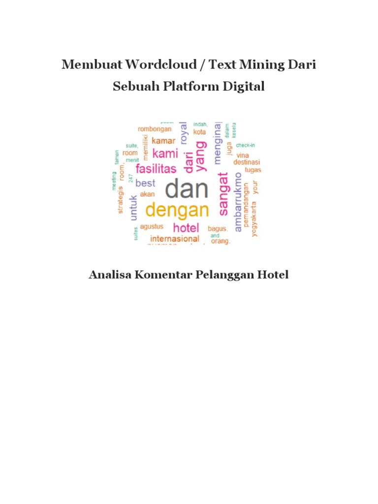 Pertemuan 9 Membuat Wordcloud | PDF