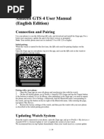 Amazfit T-Rex 3 User Manual Guide | PDF | Aerobic Exercise | Heart Rate