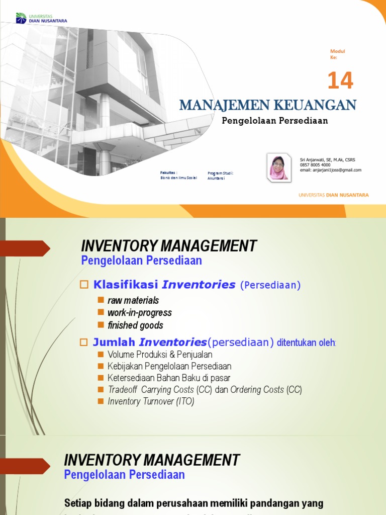 Modul 14 Pengelolaan Persediaan | PDF