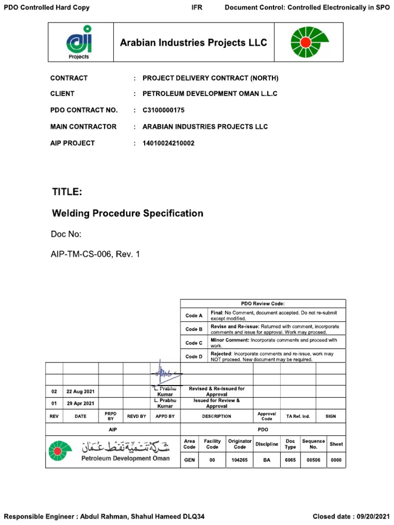 Wps-006-Cs-Code A | PDF