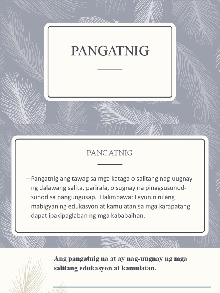 PANGATNIG | PDF