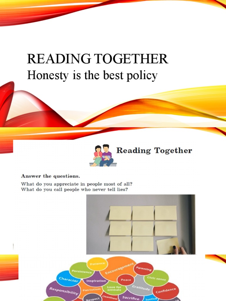 Reading Together Honesty Is The Best Policy | PDF